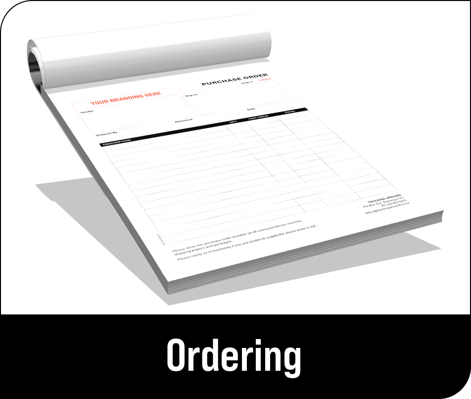 Docket book printing, invoice book printing, order form printing