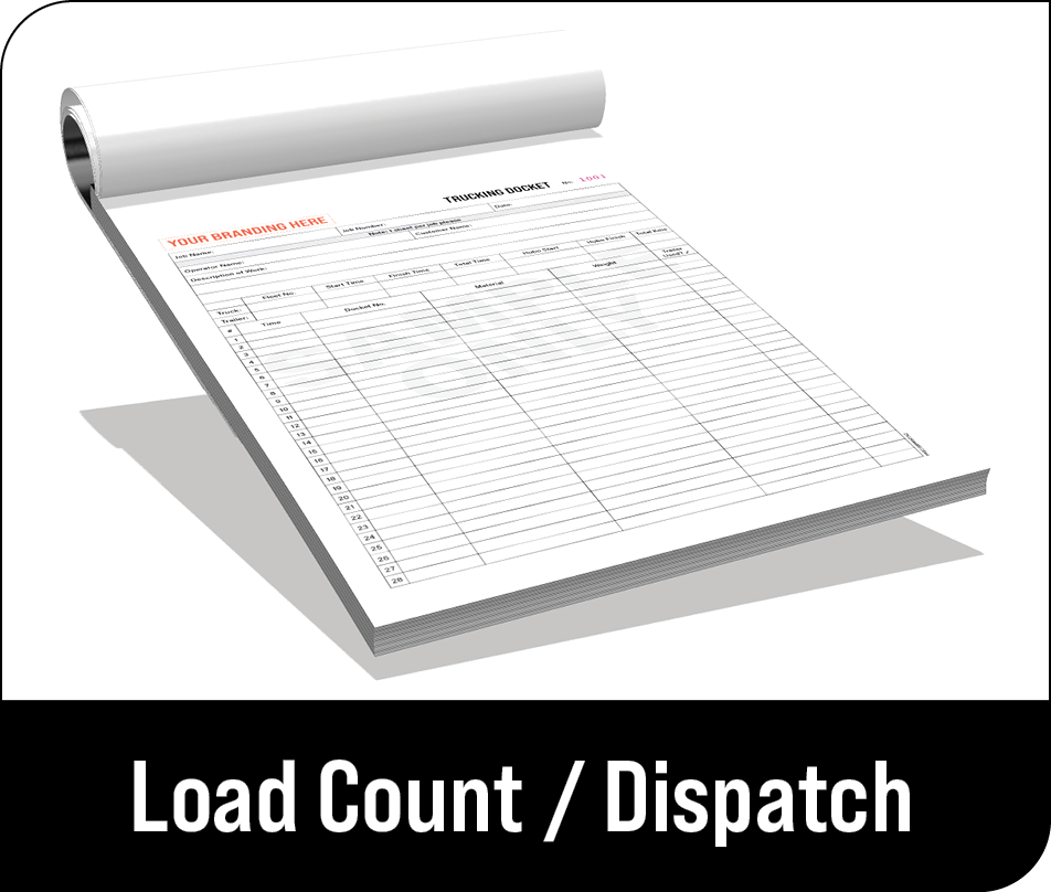 Docket book printing, invoice book printing, order form printing